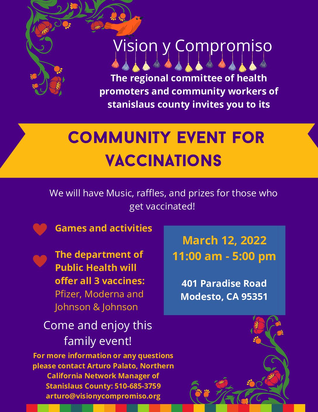 Vision y Compromiso - Community Event for Vaccinations - HPSJ/MVHP