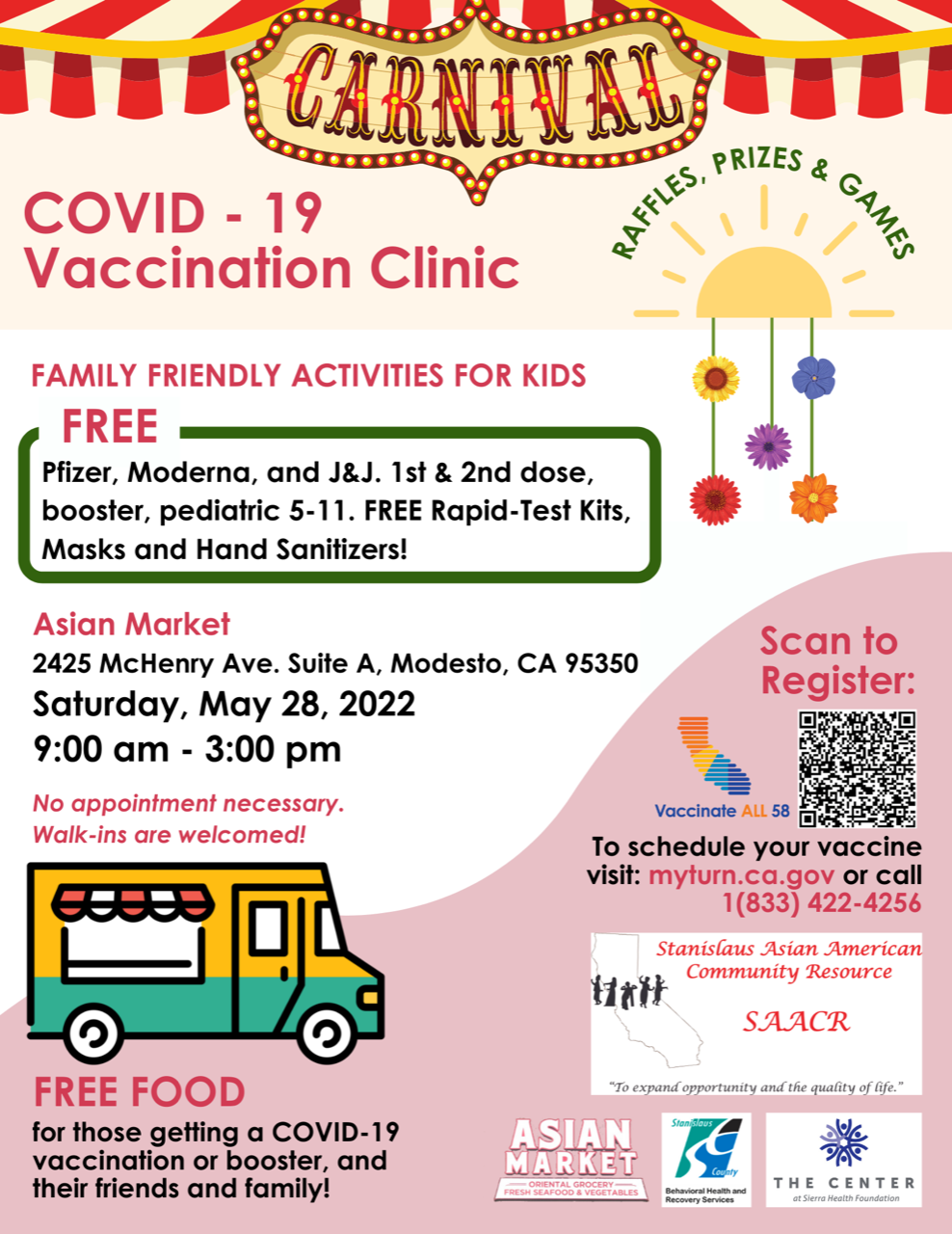 Modesto Asian Market - COVID-19 Vaccination Clinic - HPSJ/MVHP