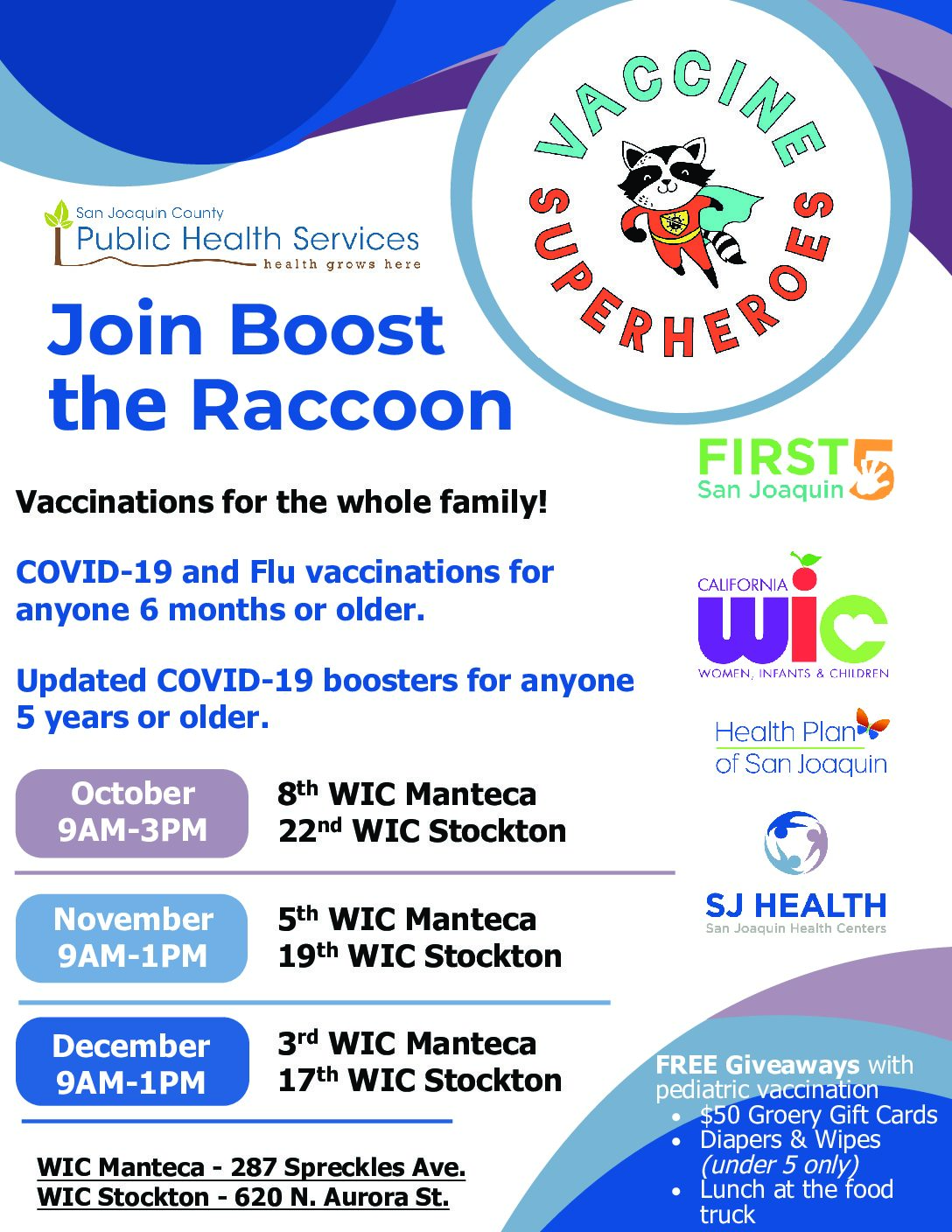 WIC MANTECA-COVID19 VACCINE EVENT - HPSJ/MVHP