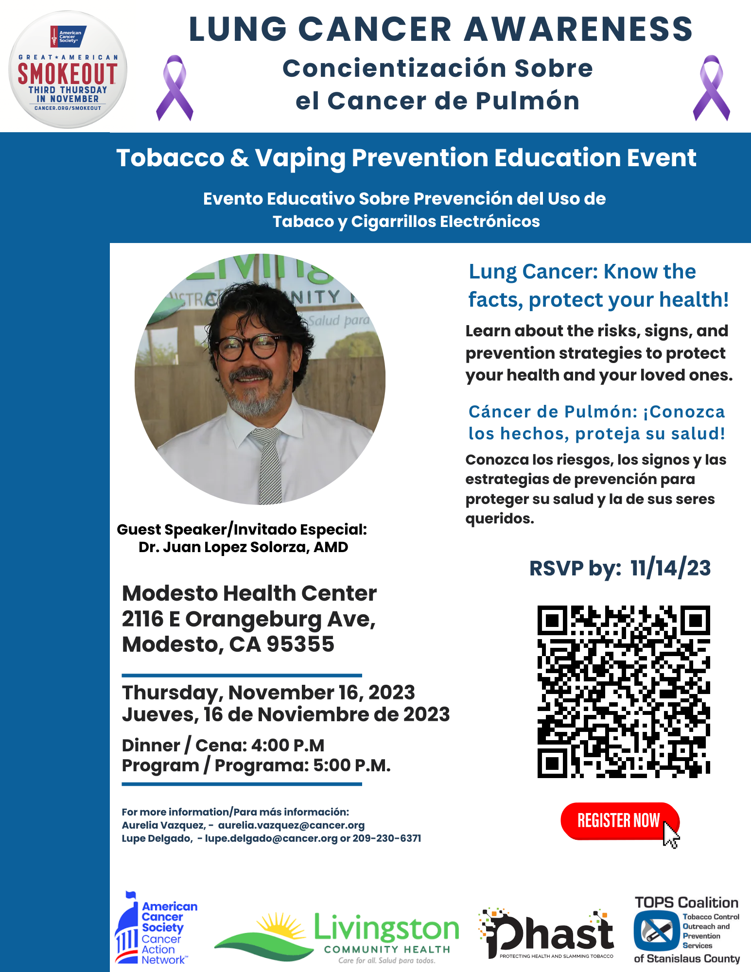 LUNG CANCER AWARENESS EVENT - HPSJ/MVHP