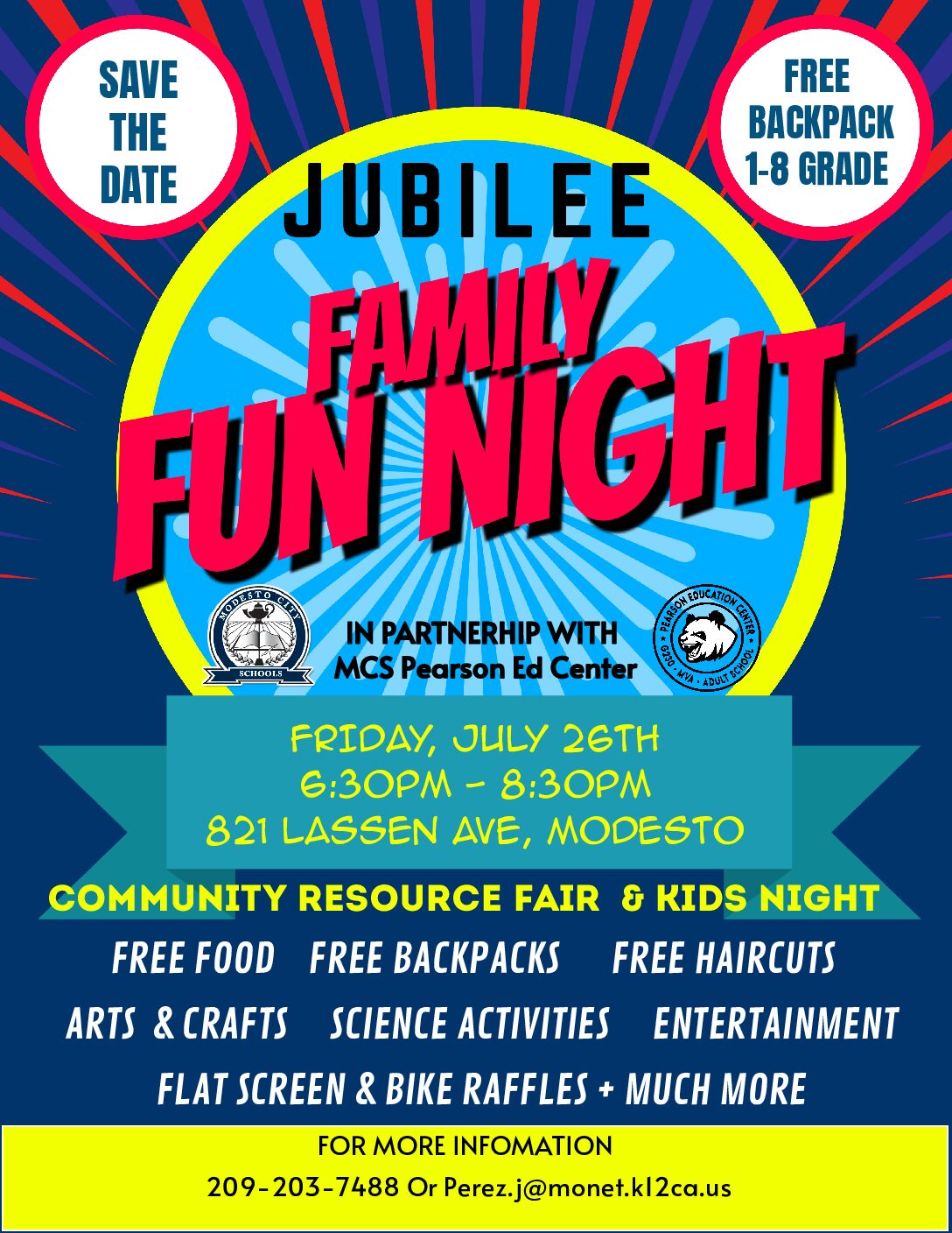 ANNUAL COMMUNITY FAMILY FUN NIGHT - HPSJ/MVHP