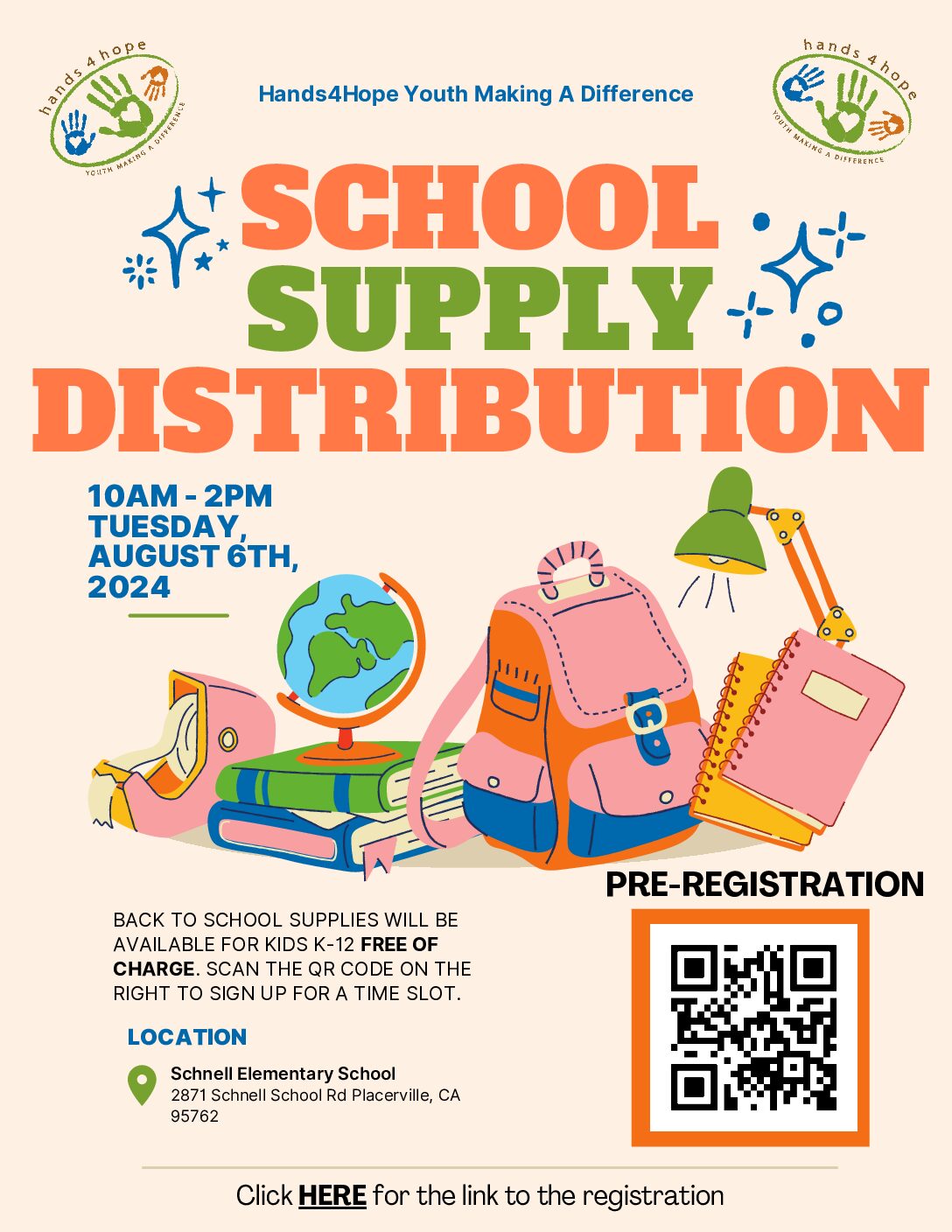 SCHOOL SUPPLY DISTRIBUTION - HPSJ/MVHP