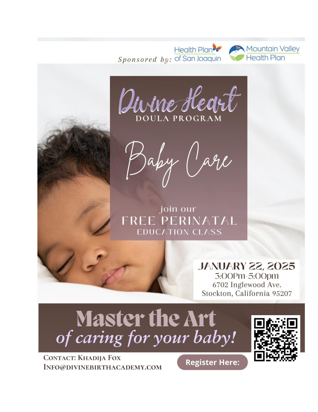 BABY CARE PERINATAL EDUCATION CLASS - HPSJ/MVHP