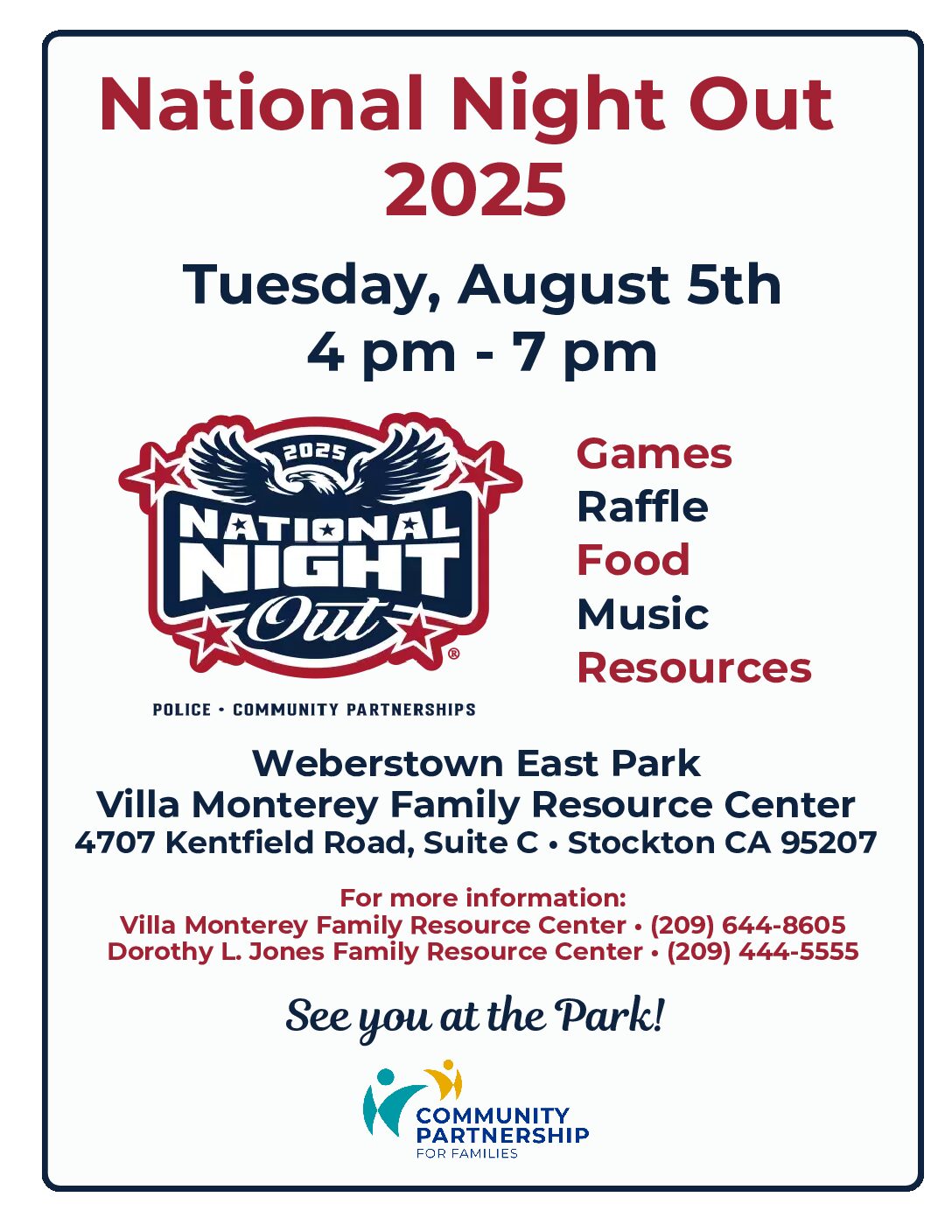 NATIONAL NIGHT OUT 2025 - HPSJ/MVHP