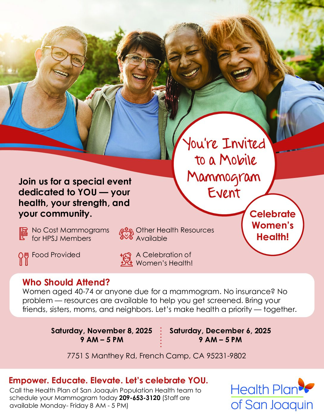 MOBILE MAMMOGRAM EVENT - HPSJ/MVHP