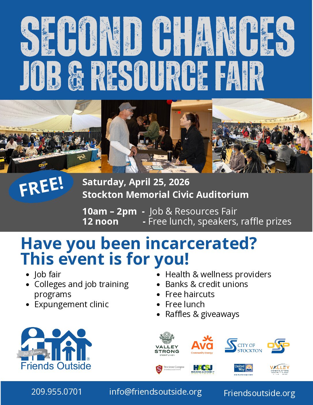 SECOND CHANCES JOB & RESOURCE FAIR - HPSJ/MVHP